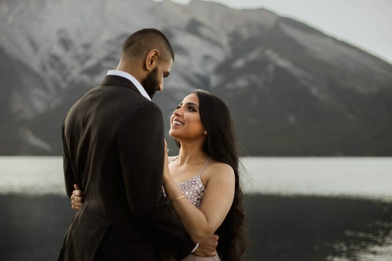 Banff Engagement Photography - Two Jack Lake - Willow and Wolf Banff ...