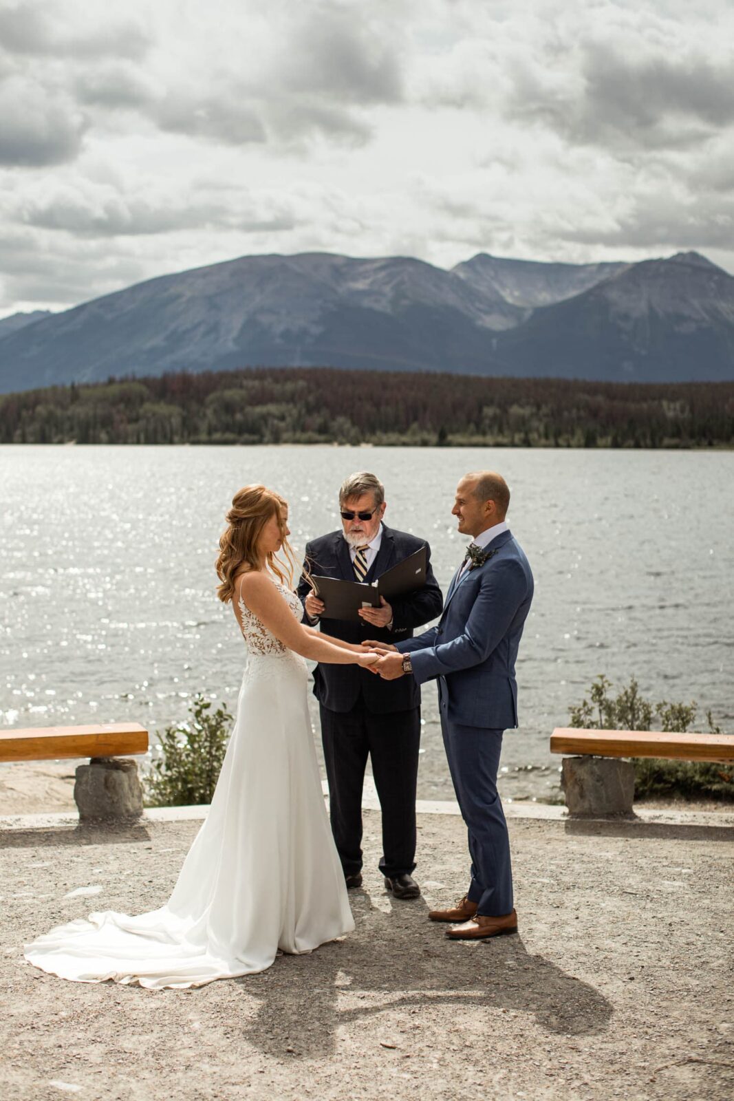 Pyramid Island Wedding - Jasper National Park - Willow and Wolf Banff ...